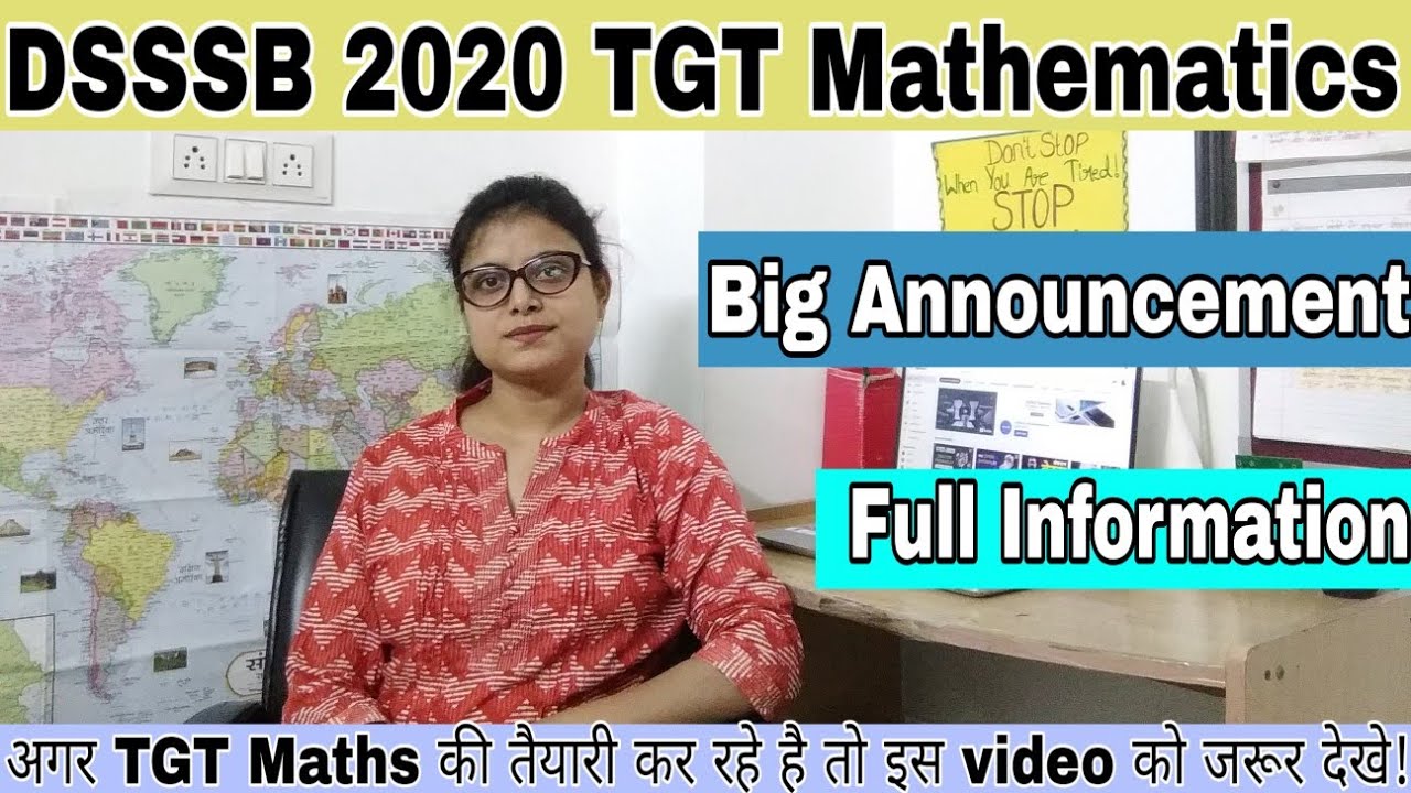 DSSSB TGT Mathematics || How to papered for TGT Maths || Syllabus/Exam ...