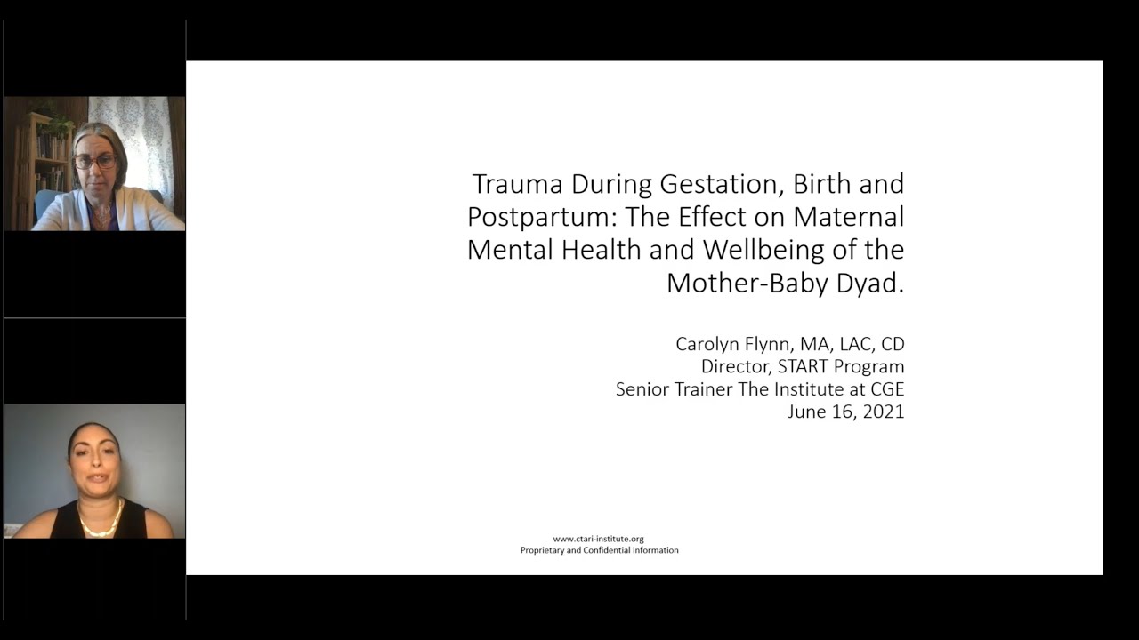 Trauma During Gestation, Birth, and Postpartum: Effect on Maternal ...