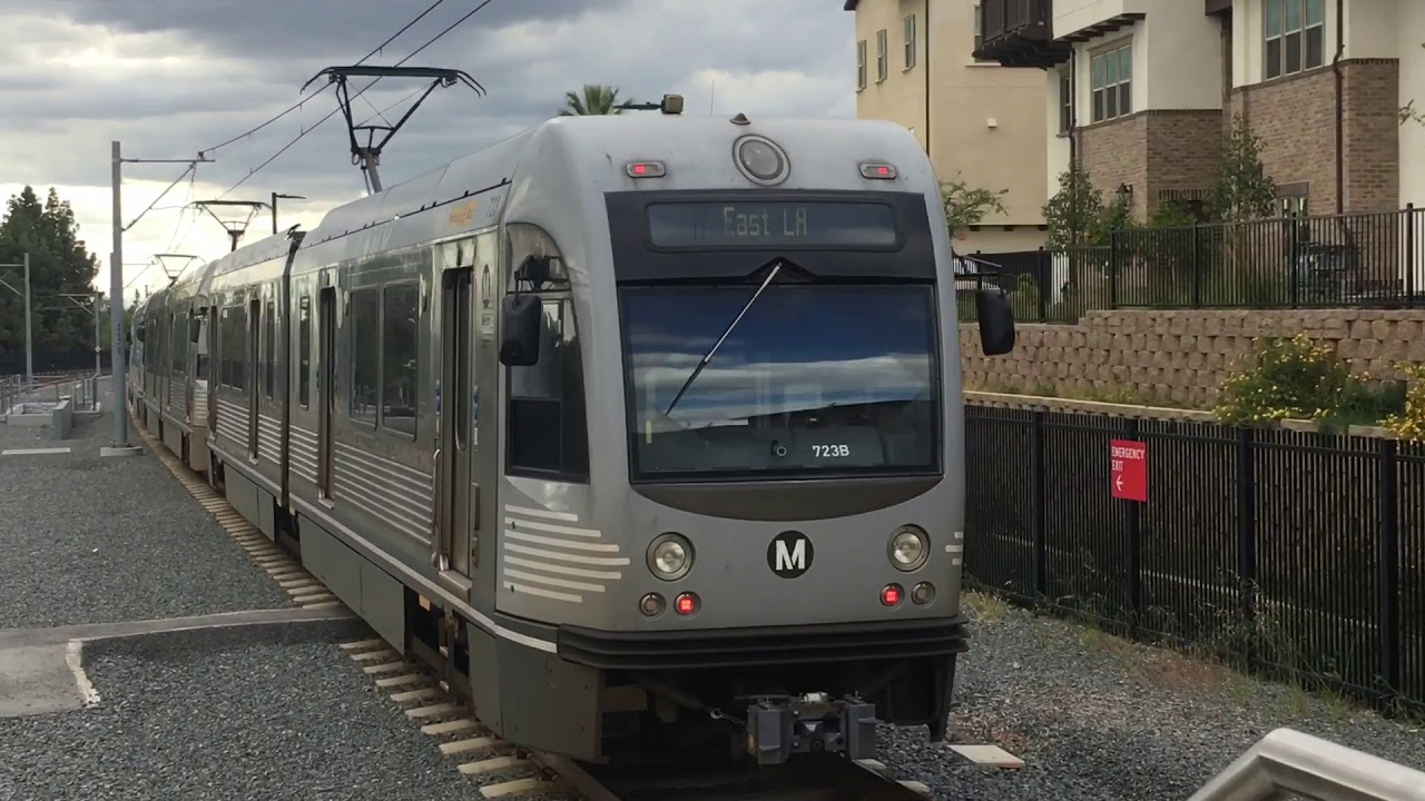 BNSF and Metro Gold Line Trains at APU/Citrus Station, Railfanning ...