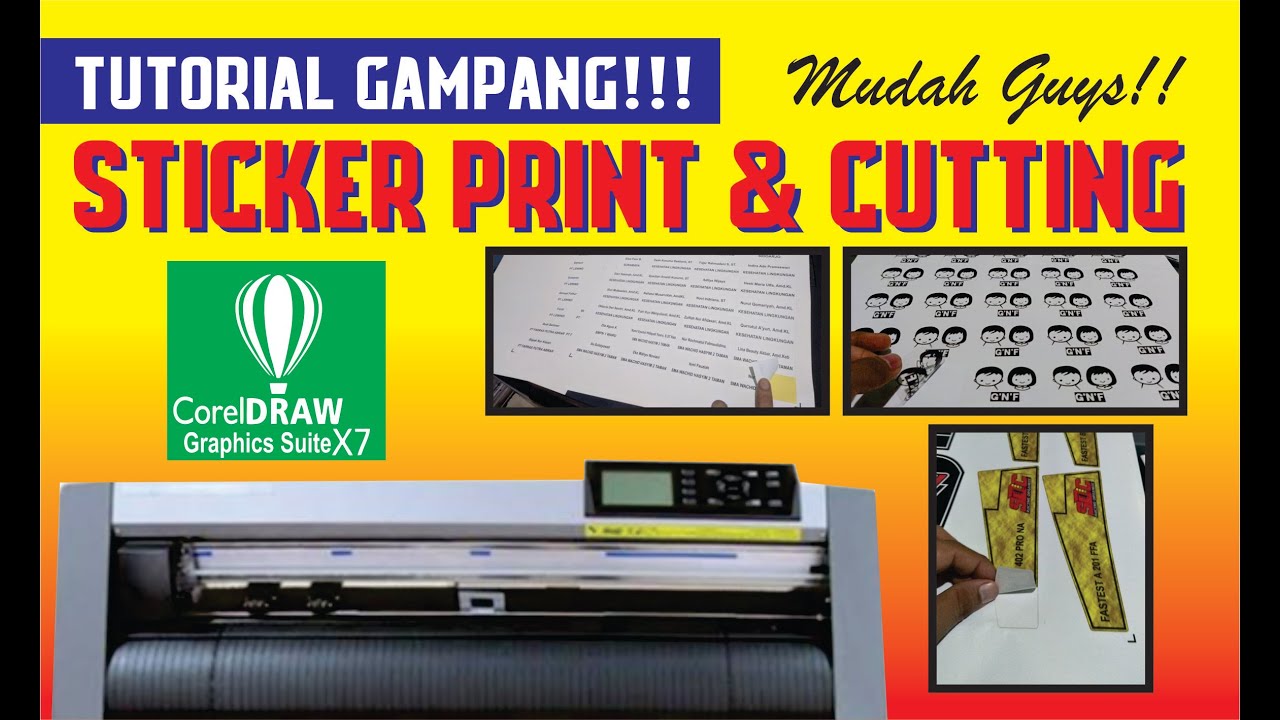 Tutorial Sticker Print And Cut-Mudah - YouTube