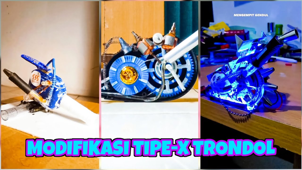 TIPEX TRONDOL 🏁🥰 Tren Baru Modifikasi Tipe-x Jadi Mesin Balap 🔥 #PART3 ...