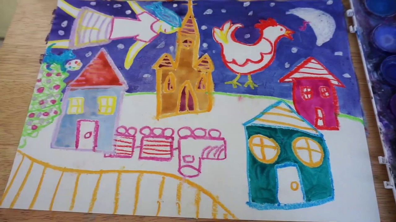 Marc Chagall Art Lesson - Flying with Angels! - YouTube