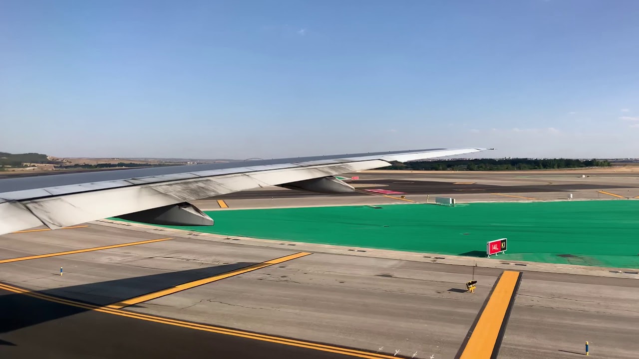 ** Window view ** | British Airways B777-236ER G-VIIM departing Madrid ...