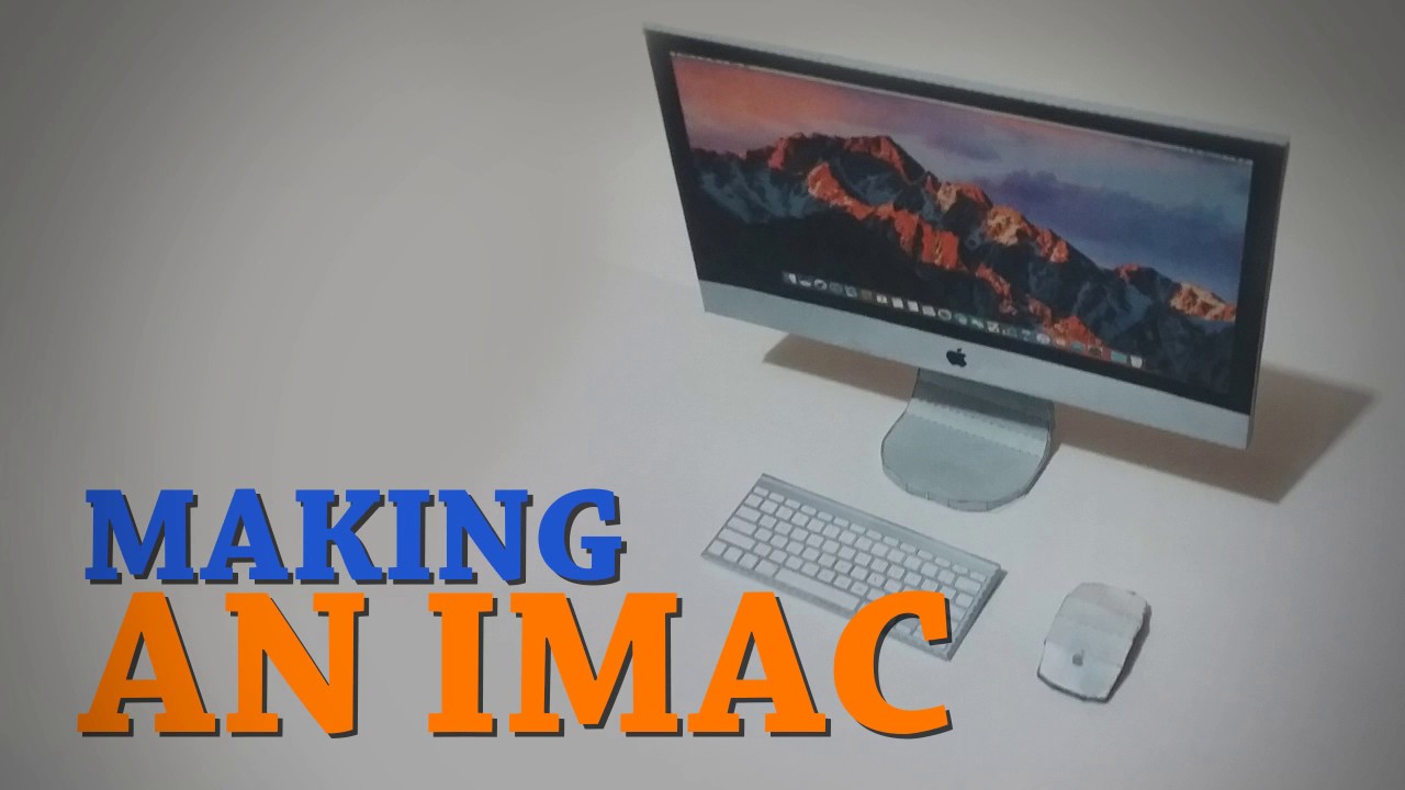 Making a papercraft Imac. Video tutorial - YouTube