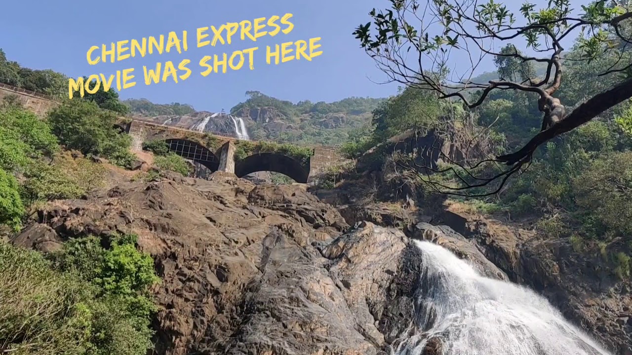 Dudhsagar Falls - Chennai Express Movie Spot | Goa Beyond Beaches - YouTube