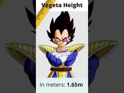 Vegeta Height #Shorts - YouTube