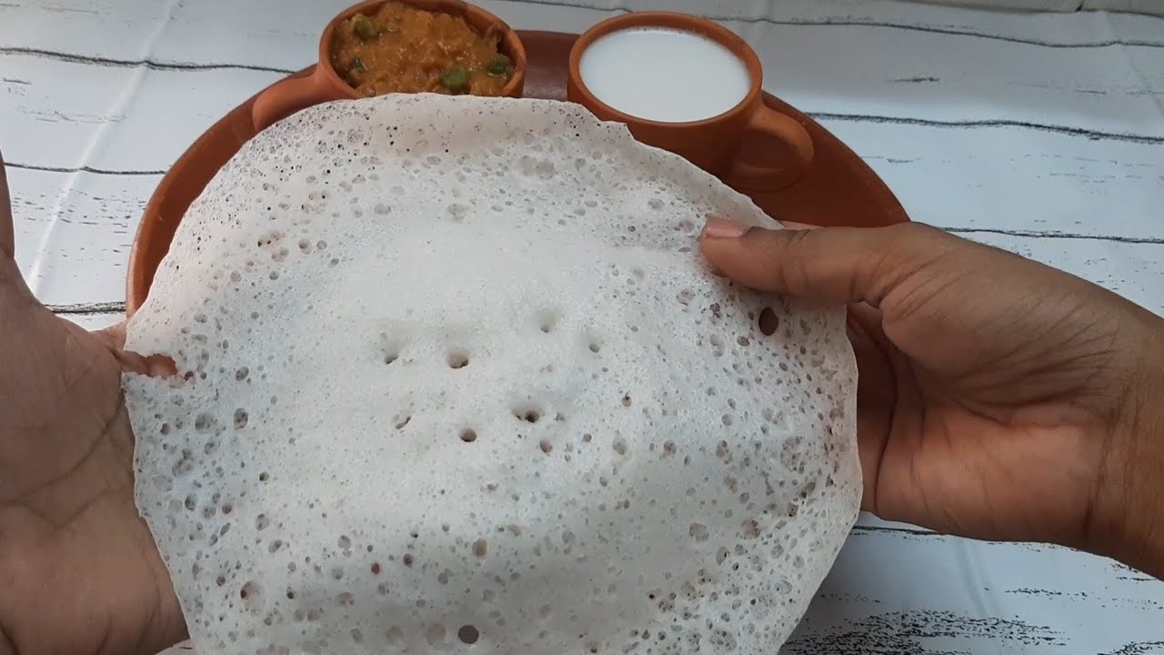 Appam | Vellayappam | Palappam with Yeast |No overnight fermentation ...