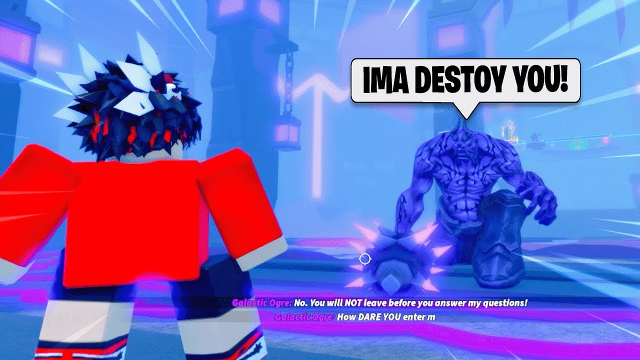 I DEFEATED NEW UPDATE OGRE BOSS in Roblox Blade Ball - YouTube