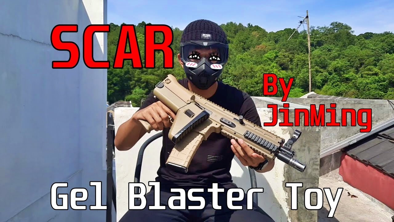 Review Unit Gel Blaster FN SCAR by Jinming | Gel Blaster Toy - YouTube