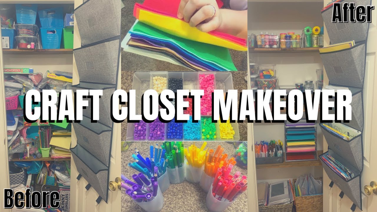CRAFT CLOSET MAKEOVER | THE HOME EDIT ORGANIZATION | #SMALLCRAFTCLOSET ...