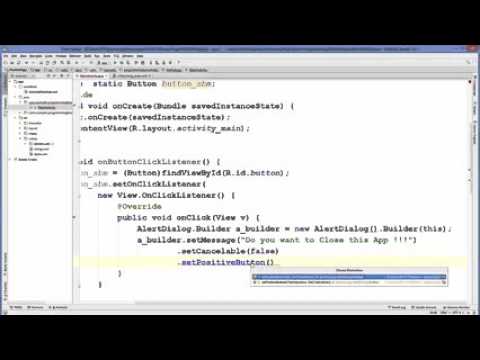 Android Tutorial for Beginners 12 # Android Alert Dialog Example - YouTube