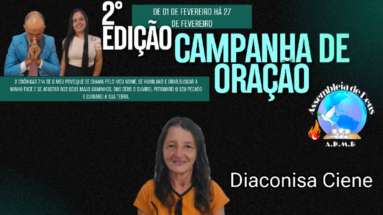 7° Dia da Campanha. Pregação Diaconisa Ciene - YouTube
