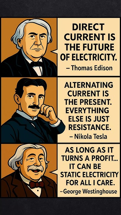 Edison vs Tesla ⚡ The Real War of Currents 😱 #shorts - YouTube