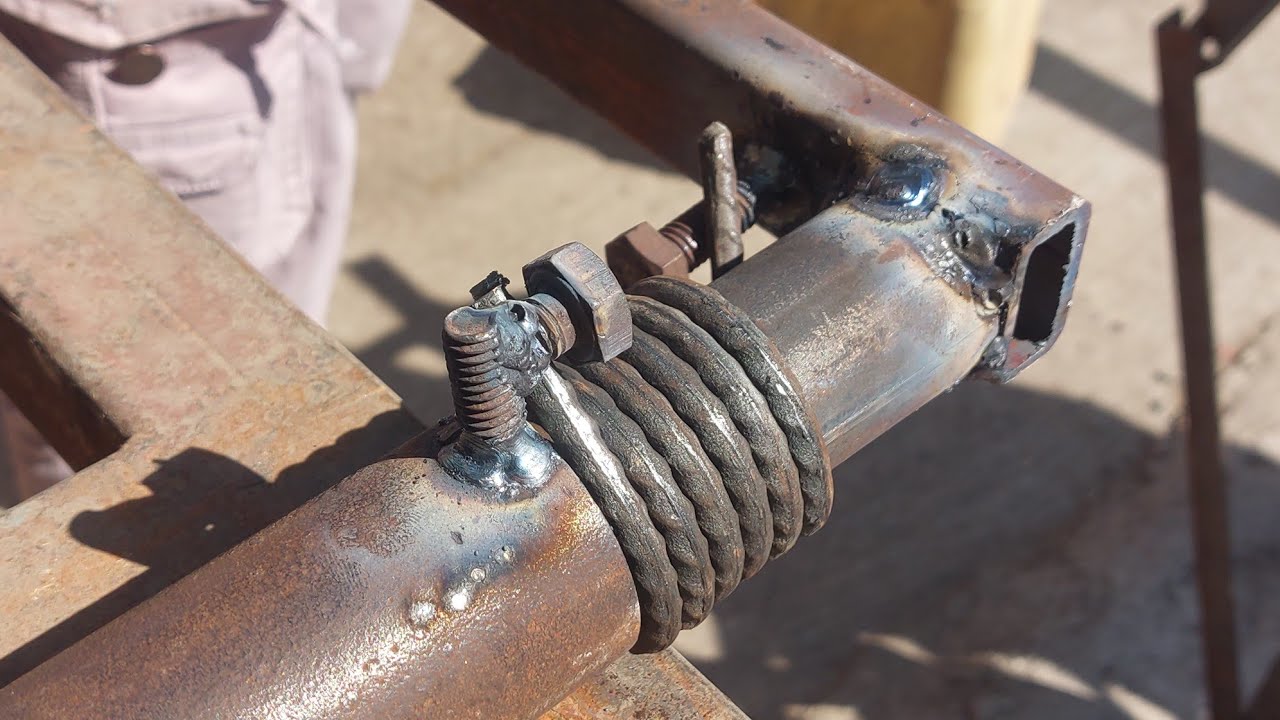 Easy way to make circle for round bar | Bar bending DIY ideas - YouTube