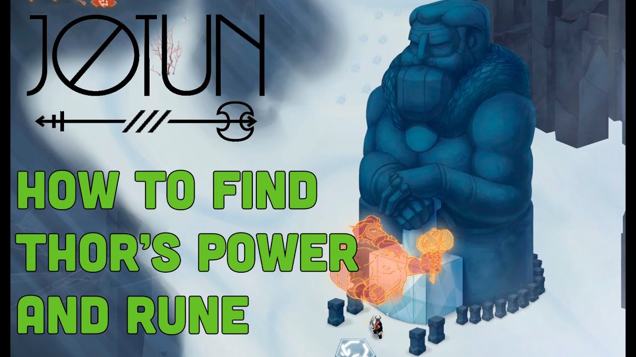 Jotun: How to find Thor's power and Jormungandr's rune - YouTube