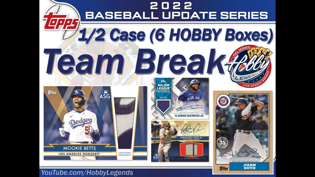 2022 Topps UPDATE HOBBY 1/2 Case (6 Box) Team Break #6 eBay 11/10/22 ...