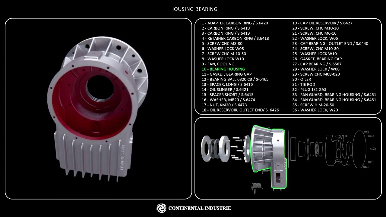 Housing Bearing Exploted View - YouTube