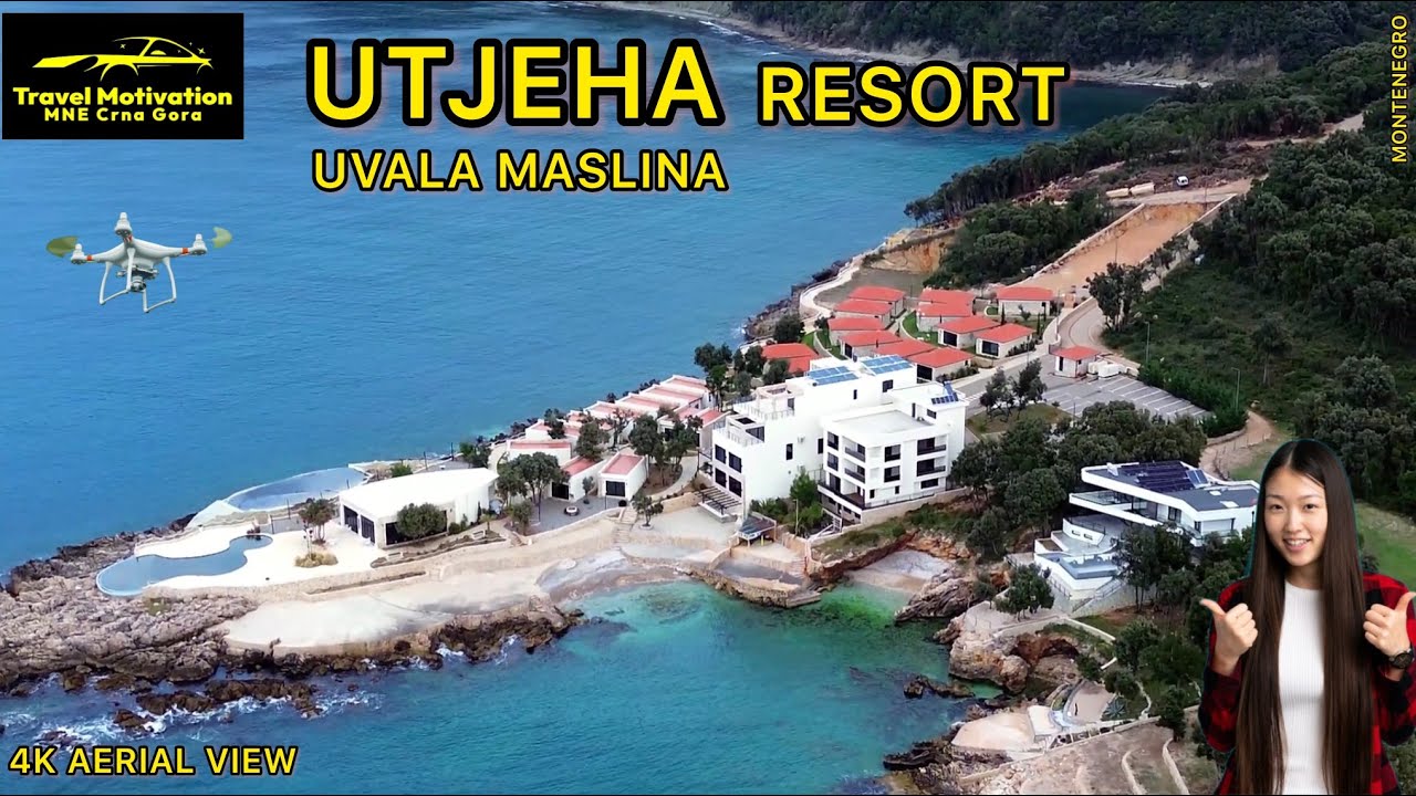 UTJEHA Vile u Uvali Maslina iz vazduha Januar 2024 - UTJEHA Resort [4K ...