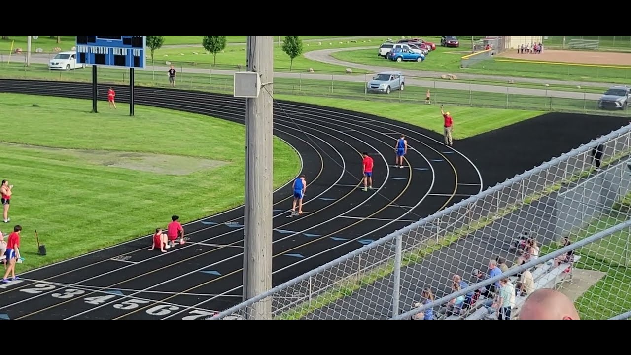 Blaise Jones - 4x100 Relay - 1st Place- 49.4 - Record Elwood/Tipton ...