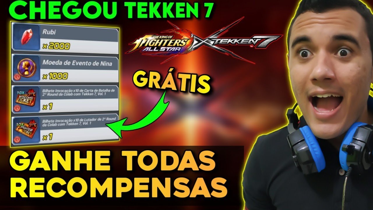CHEGOU! COLLAB COM TEKKEN 7, GANHE TODAS RECOMPENSAS, 7 CUPONS COM ...