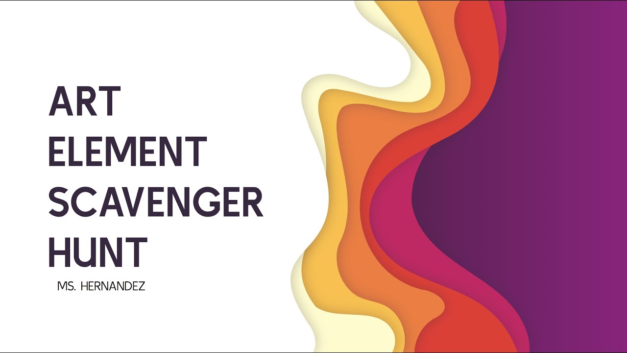 Art Element Scavenger Hunt (Audio Instructions) - YouTube