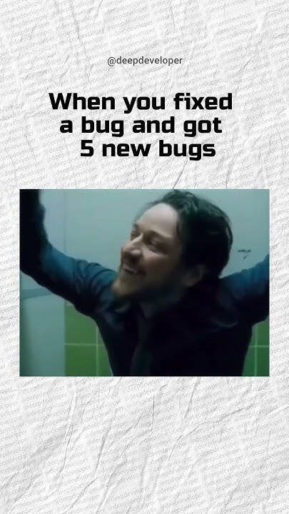 When You Fix A Bug Codingmemes Youtube