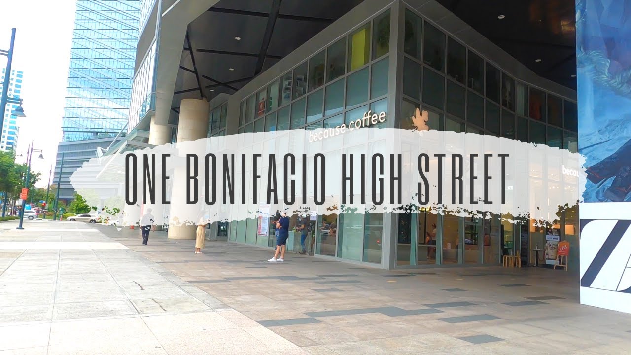 [4K] One Bonifacio High Street Mall and Park Walking Tour | Philippines ...