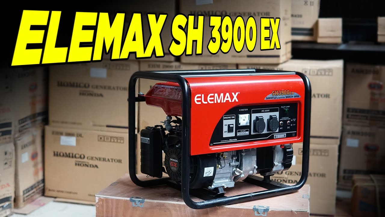 Máy Phát Điện Elemax SH3900 EX Nhật Cũ 3.3Kva Mới Về Ngày 2/7/2022 - YouTube