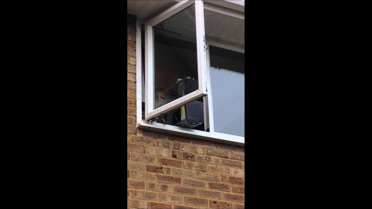 Dropping a pc out a window - YouTube