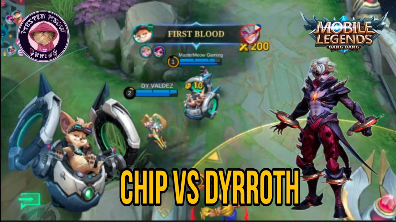 New Hero Chip Gameplay | Chip vs Dyrroth #mlbb #mobilelegends - YouTube