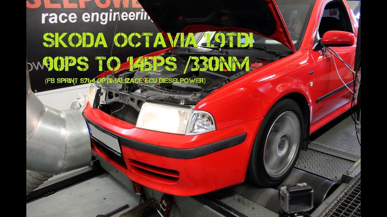 Skoda Octavia 1.9TDI 90PS to 145PS / 330Nm DIESELPOWER dyno tuning www ...