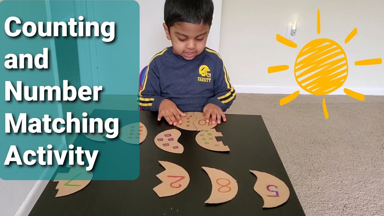 Counting and Number Matching activity | Math Counting Activity| Number ...