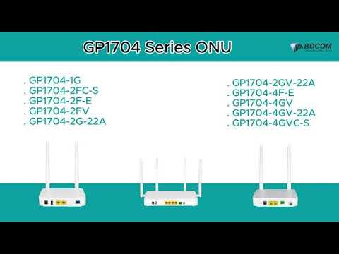 BDCom GP1704 series ONU - YouTube