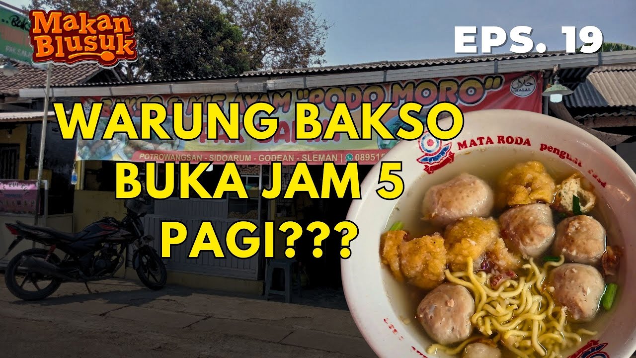 Buka dari jam 5 pagi!! Bakso Pak Samin Jogja. Biasa Jadi Tempat Sarapan ...