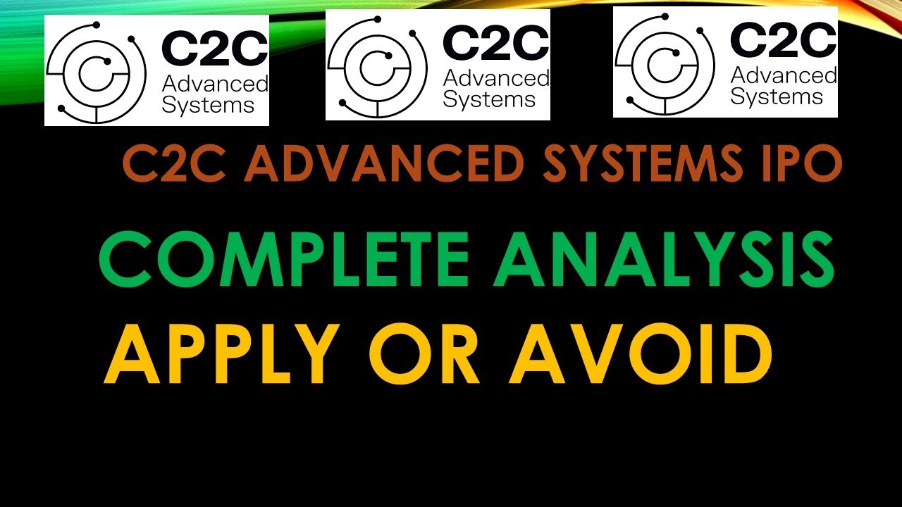 C2C advanced systems IPO REVIEW #latestipodetails #upcomingipo # ...