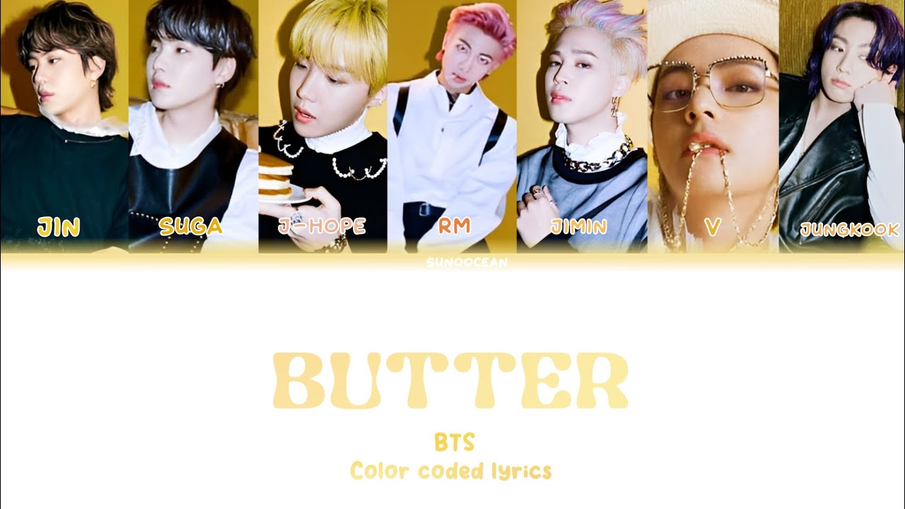 Butter - BTS (방탄소년단) (Color coded lyrics) - YouTube