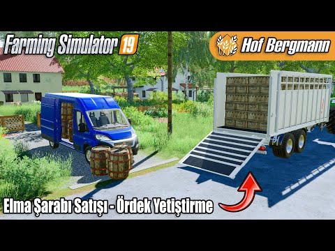 ELMA ŞARABI SATIŞI & ÖRDEK YETİŞTİRME | HOF BERGMANN | Farming Simulator 19 Timelapse#31