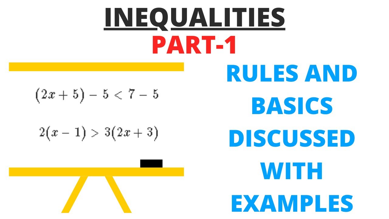 Inequalities (Part-1) || Basics - Concepts & Examples | QA - YouTube
