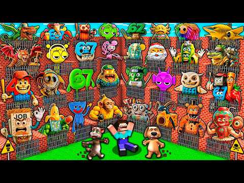 SURVIVAL in MAZE of 1000 ITALIAN BRAINROT MEMES in SURVIVAL MINECRAFT animation gameplay