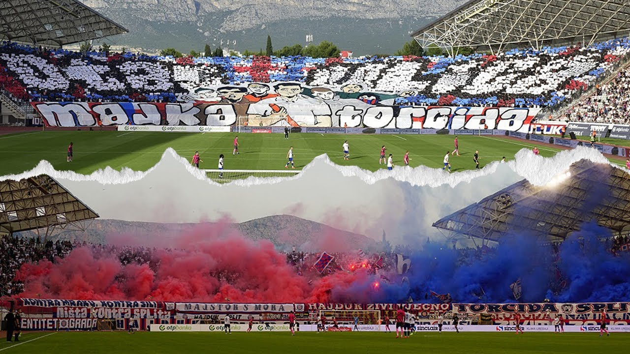 Torcida Split / HNK Hajduk Split - NK Lokomotiva Zagreb 2:1 (11. Kolo SS HNL) - YouTube