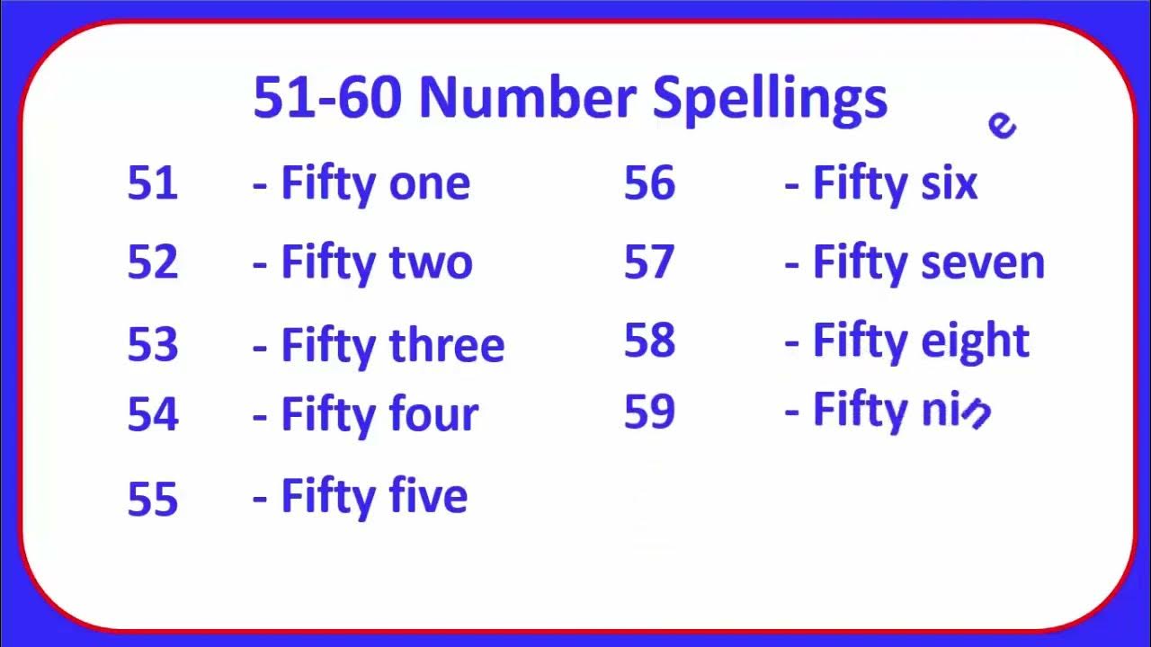 Number Spellings 1 To 100 YouTube number-spellings-1-to-100-youtube
