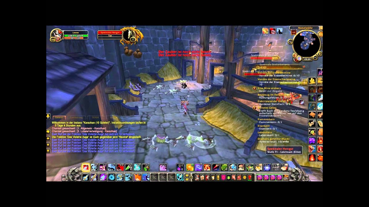 Fiery Warhorse Mount Farm - Karazhan - Attumen the Huntsman - YouTube