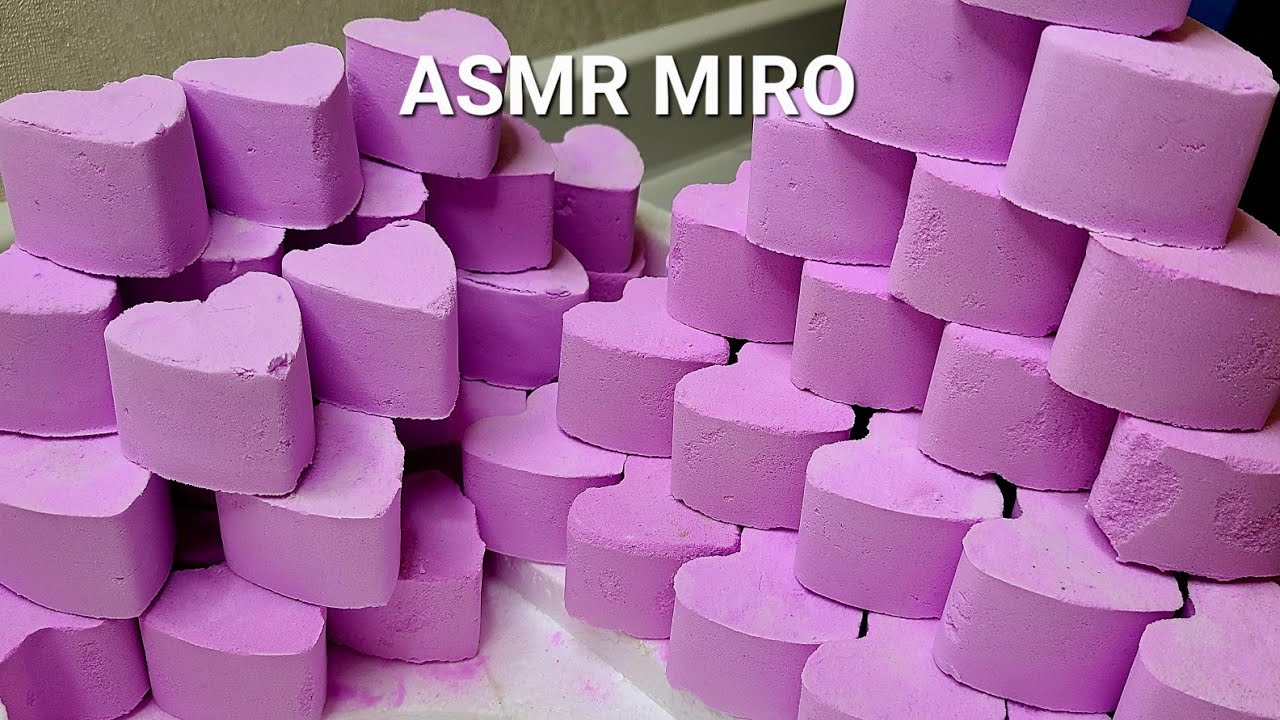 ASMR. Crushing 145 purple and white hearts 💜🤍. Watch and put like ...