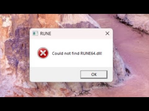 How to fix could not find rune64.dll - YouTube