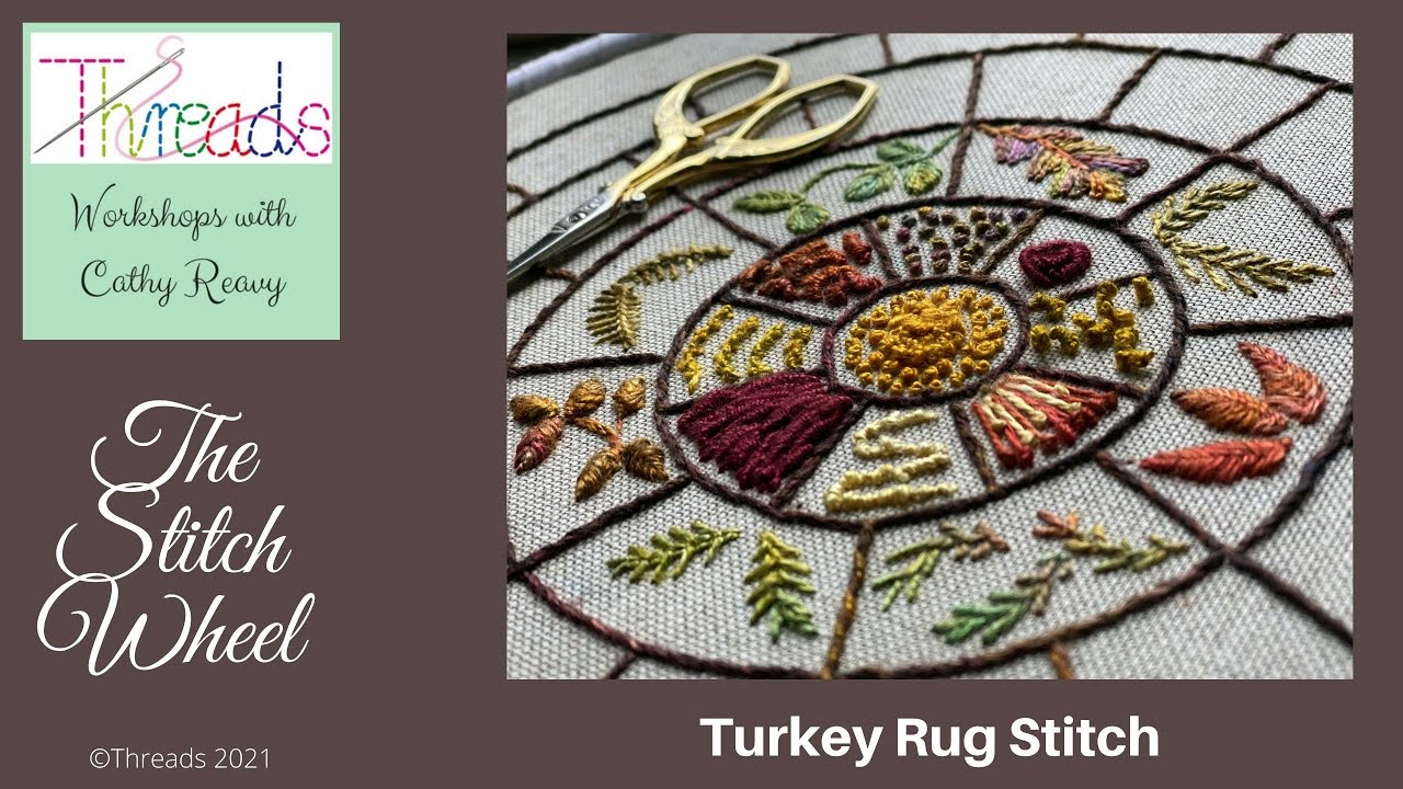 32) Turkey rug stitch - YouTube