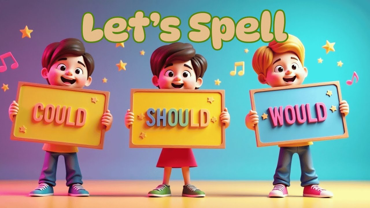 Can You Spell It? Tricky Words Made Easy!🎵Spell COULD SHOULD WOULD ...