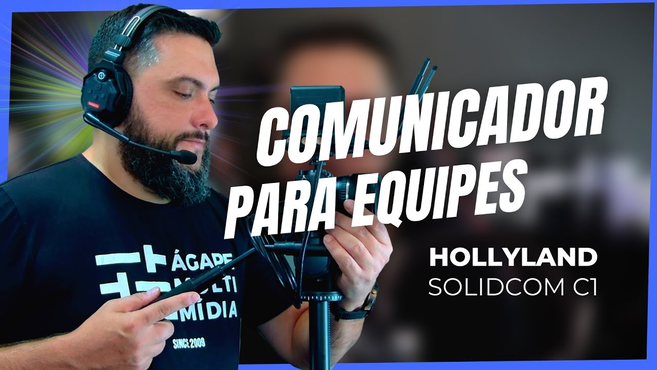 COMUNICADOR DE EQUIPE SEM FIOS!!! Testando o Solidcom C1 da Hollyland ...