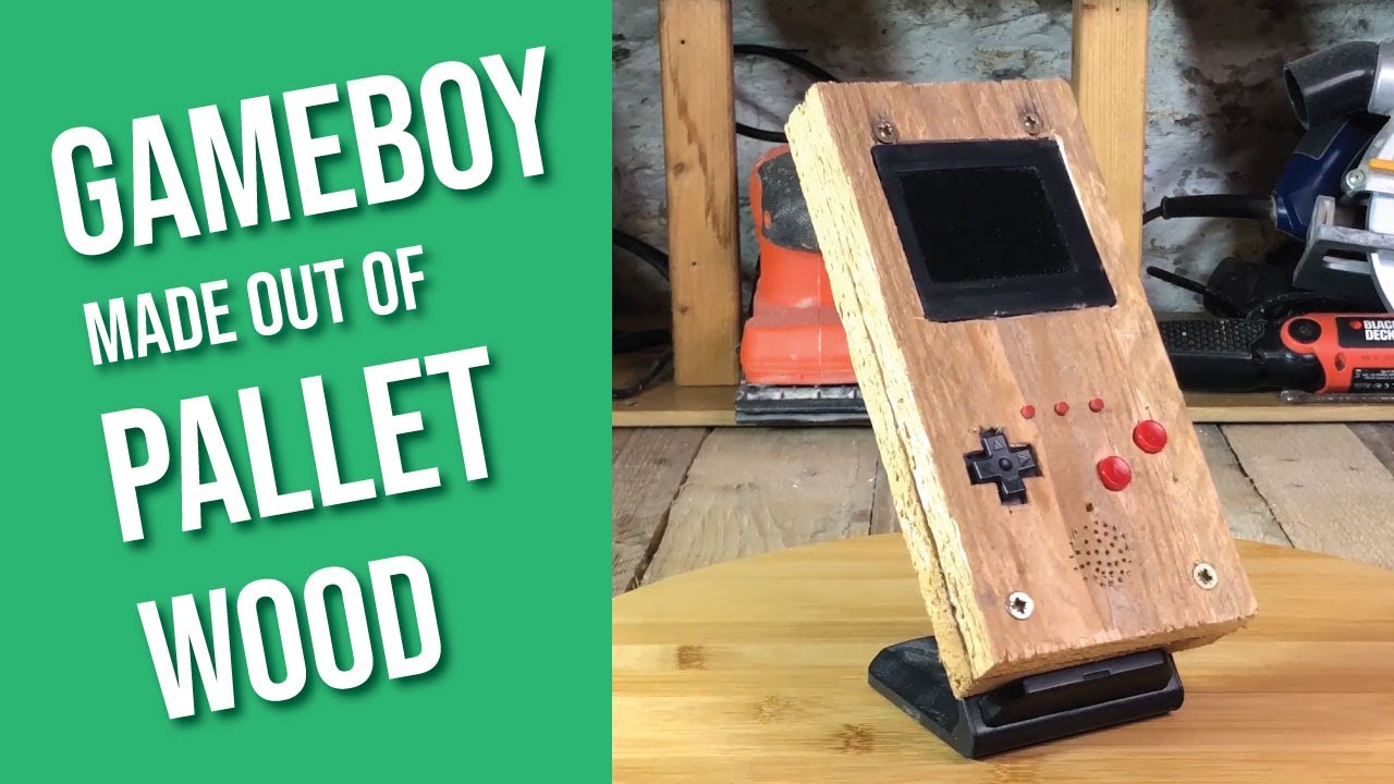 Game Boy Mod Case Out of Pallet Wood - YouTube