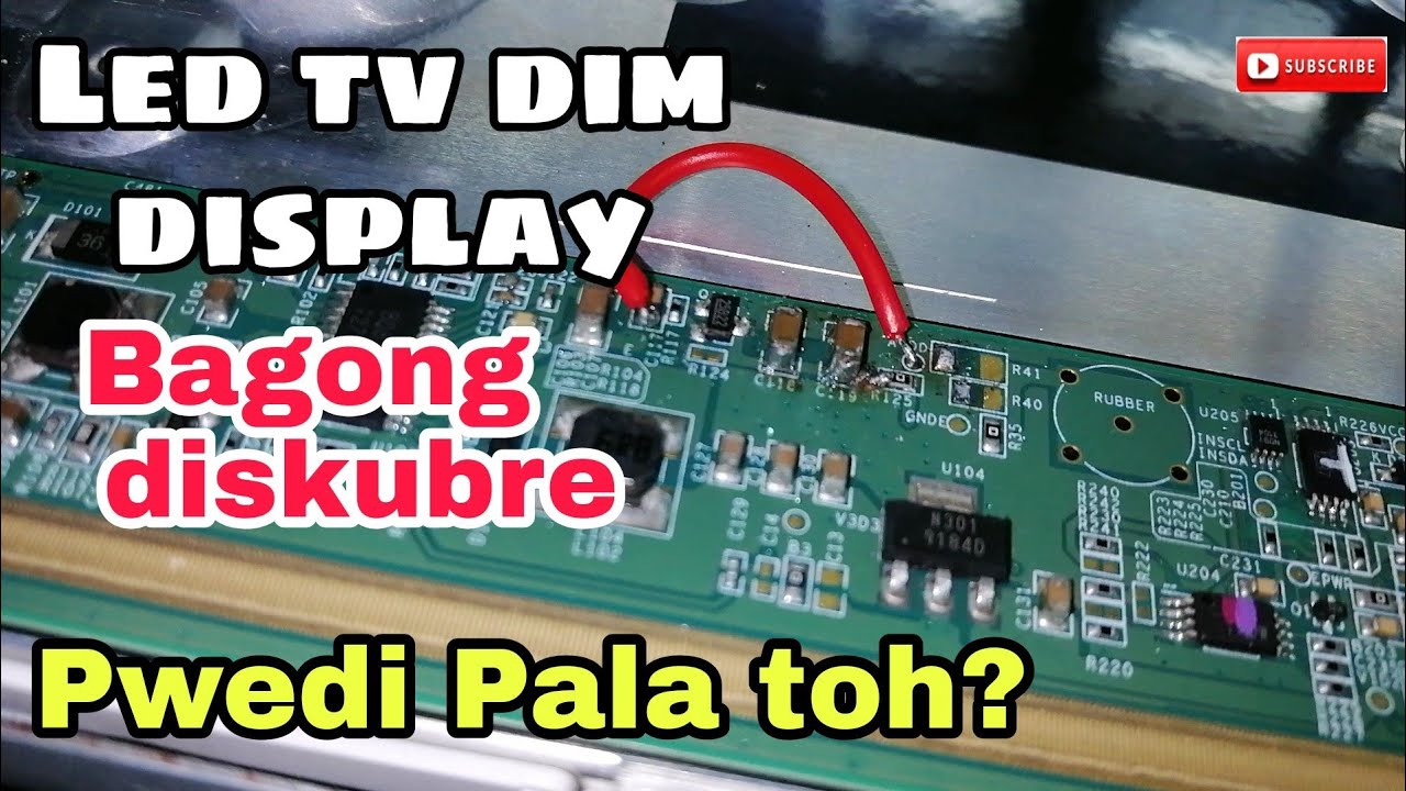 How to repair led tv good backlight dim display - YouTube