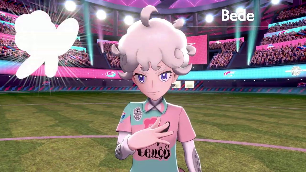 pokemon shield pre semifinals VS gym leader bede - YouTube